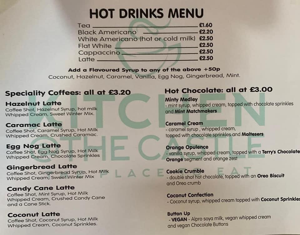 Menu at Kitchen@thecastle pub & bar, Oswestry
