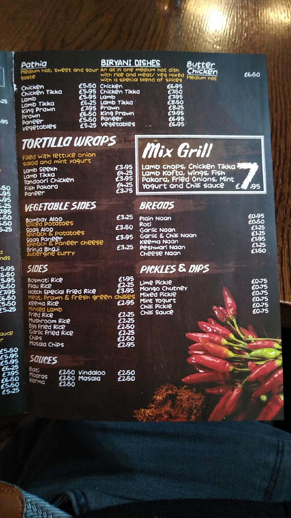 Menu at The Hawthorns pub & bar, Rowley Regis
