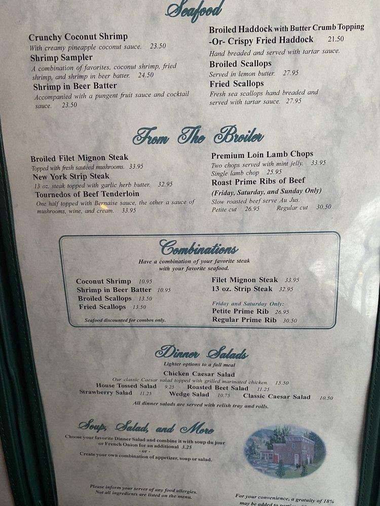 Menu at Old Mill Restaurant, Mount Upton, NY-8