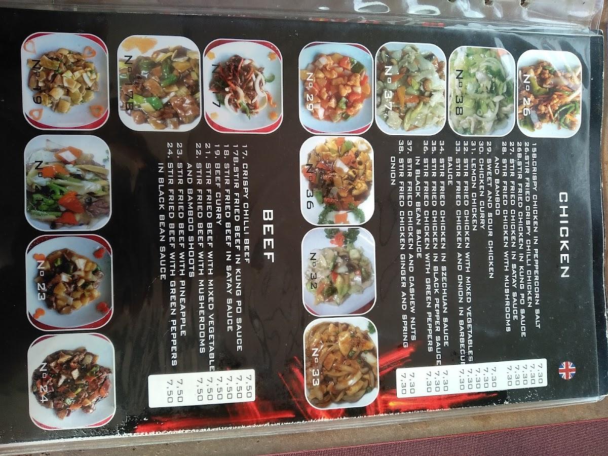 Menu at Oriental Slow Boat restaurant, Costa Adeje, Centro comercial El ...