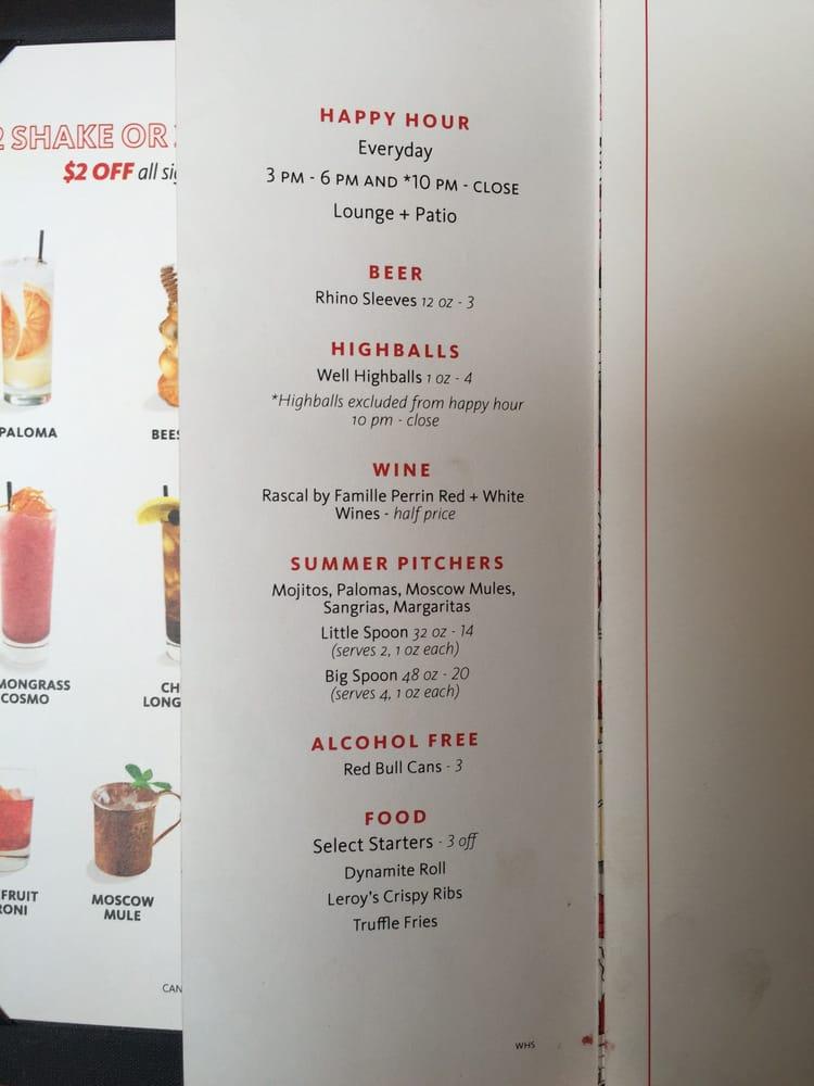 Menu at Earls Kitchen + Bar, Whistler
