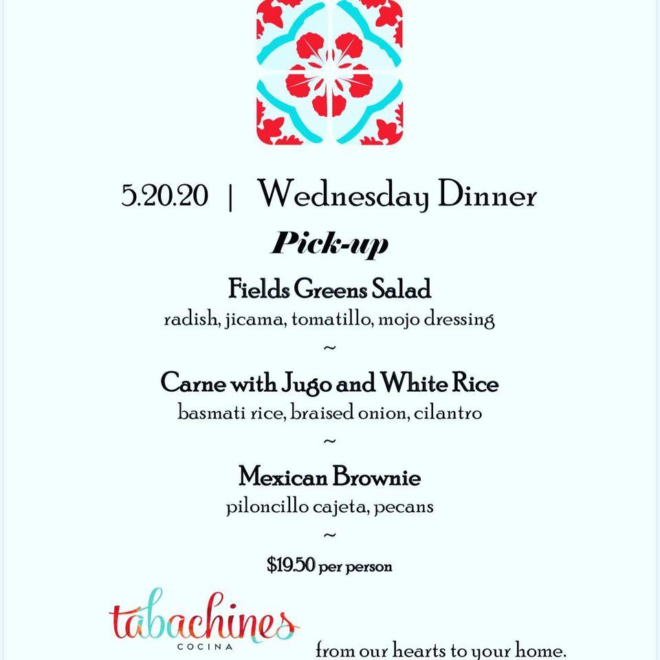 Carta del restaurante Tabachines Cocina, Fresno
