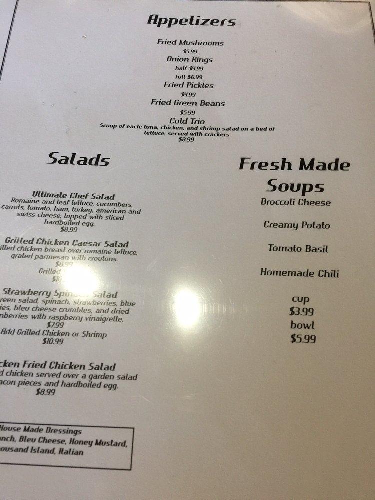 Menu at 1838 Grill restaurant, Seguin