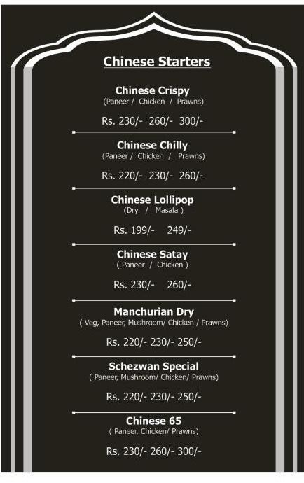 Menu at Mash Resto, Pune