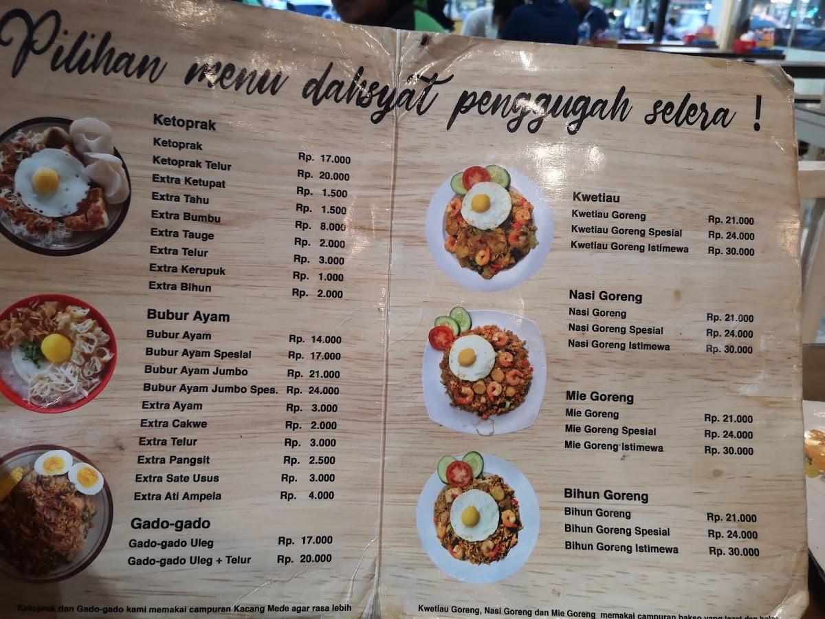 Menu at Bang Rudi Chicken Porridge restaurant, Sendangadi