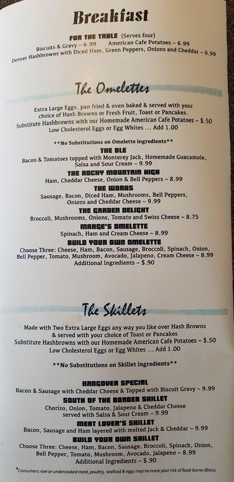 Menu at Cubby Cafe, Richmond, US-12
