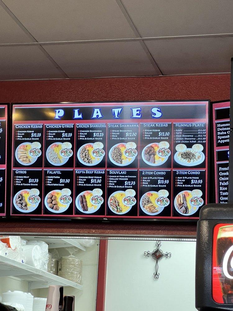 Menu at Greek Pita restaurant, Phoenix, W Happy Valley Rd