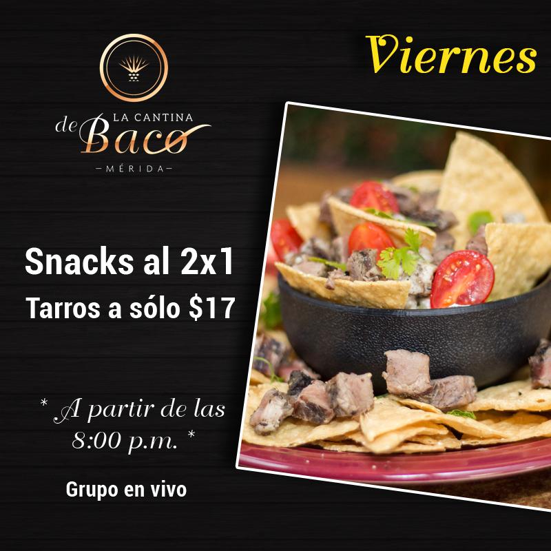Menu at La Cantina de Baco pub & bar, Merida