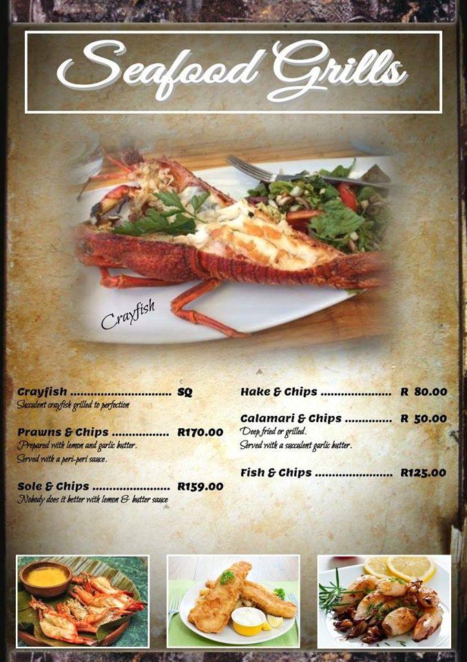 Menu at Seabelle Restaurant, Tongaat