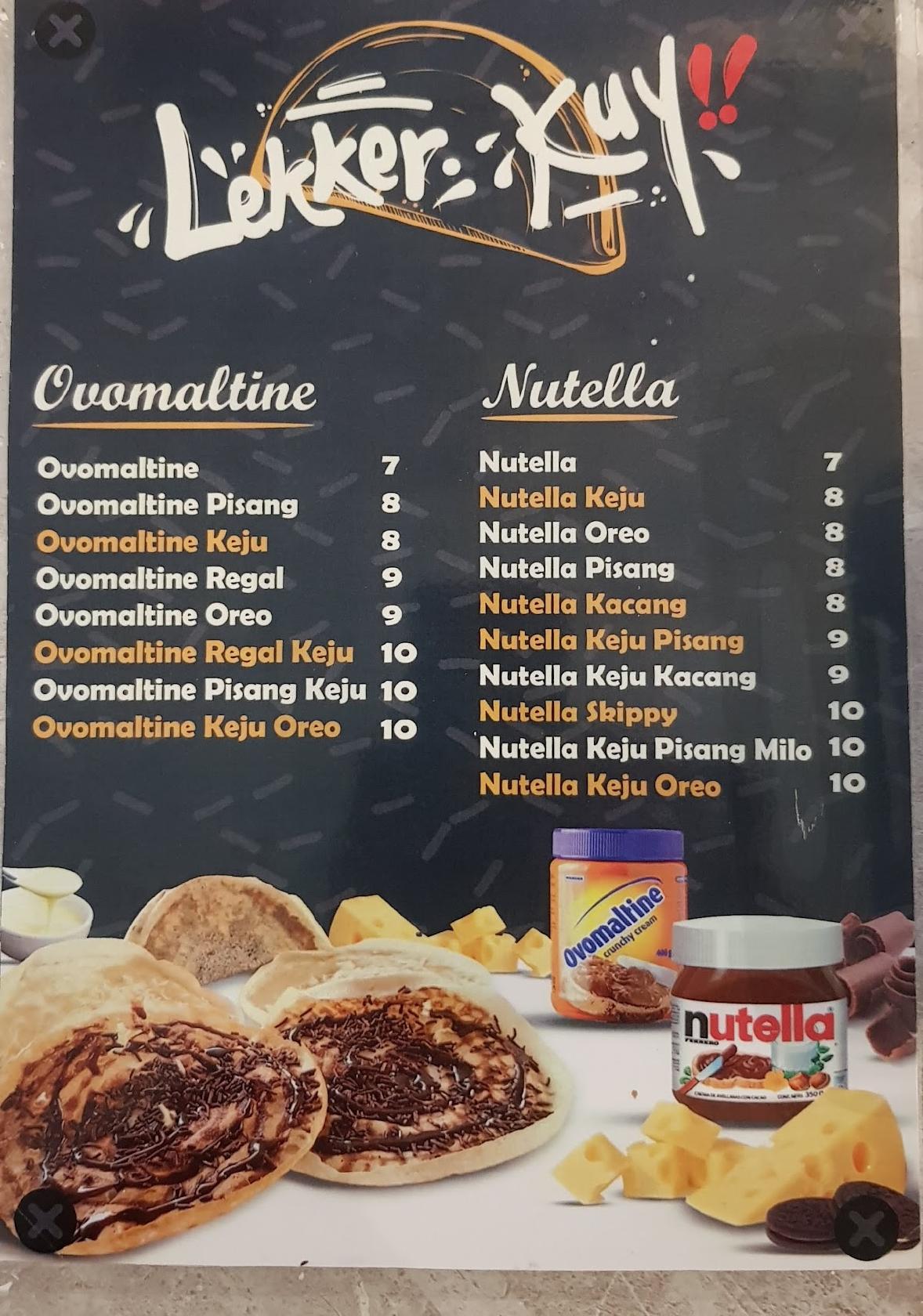 Menu at Lekker Kuy Garden, Bekasi Regency