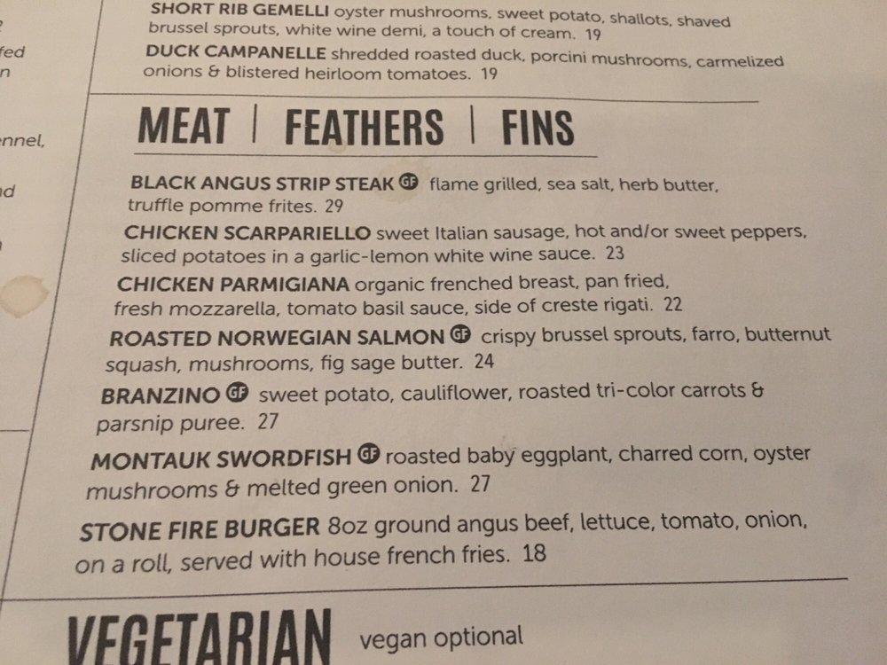Menu at Stone Fire pub & bar, Mount Kisco