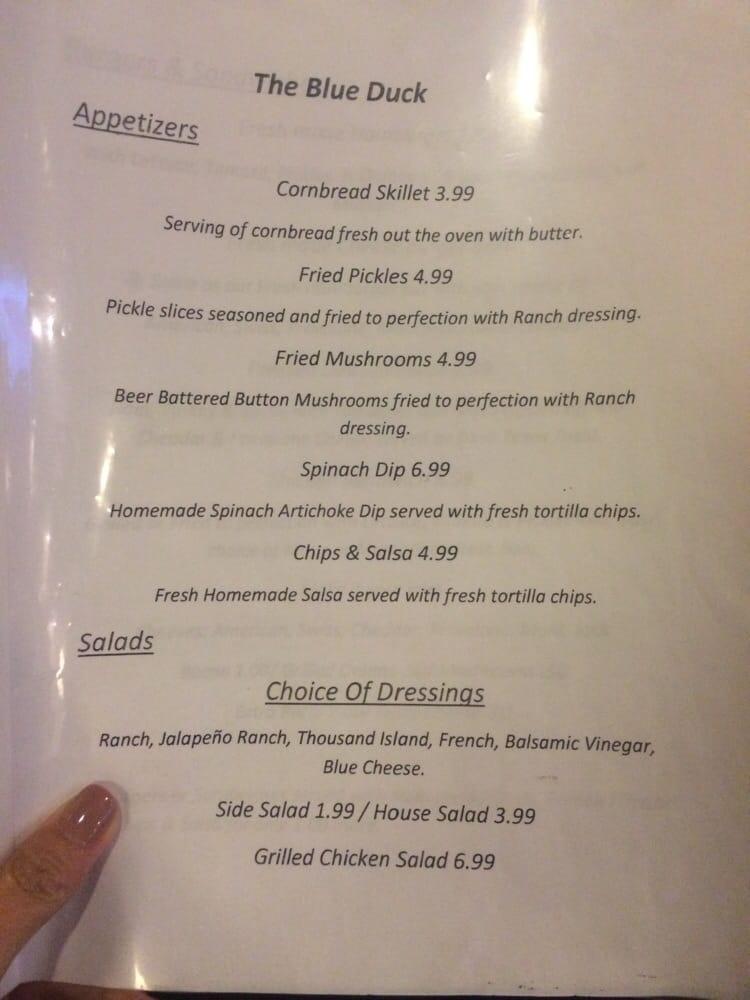 Menu at The Blue Duck Kitchen & Bar, Livingston