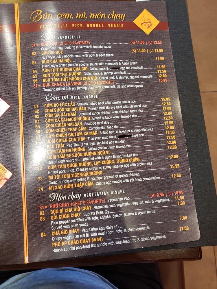 Menu at Pho 90 Degree - Milpitas restaurant, Milpitas
