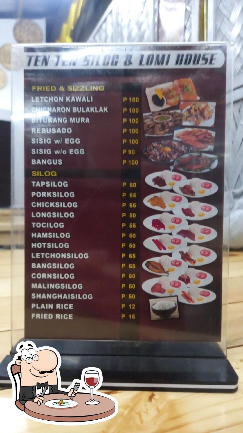 TEN-TEN SILOG & LOMI HOUSE, Lipa - Menú del restaurante, precios y reseñas