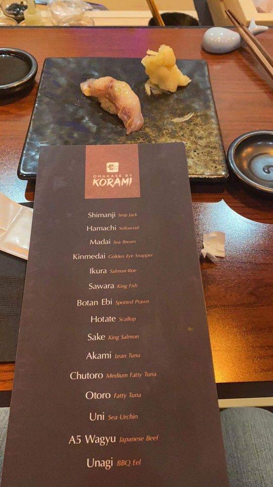 Menu at Omakase by korami restaurant, West New York