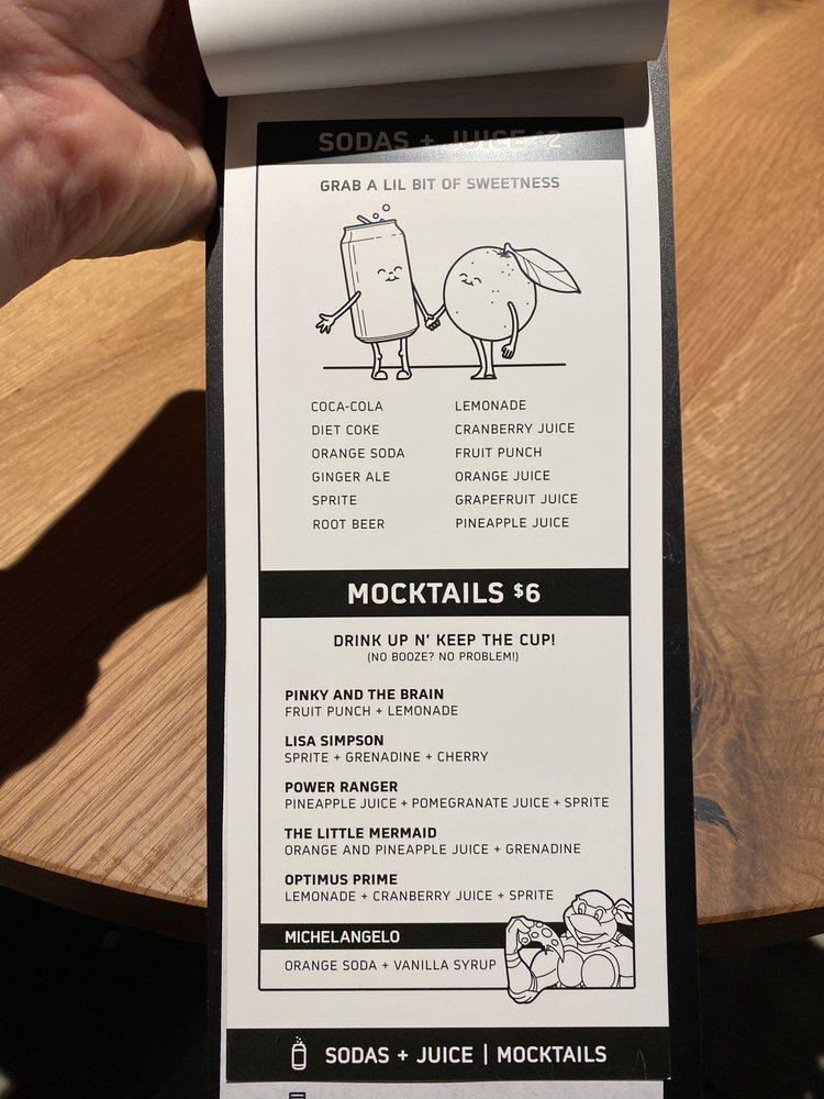 Menu at 16-Bit Bar+Arcade, Nashville, Grundy St Ste B