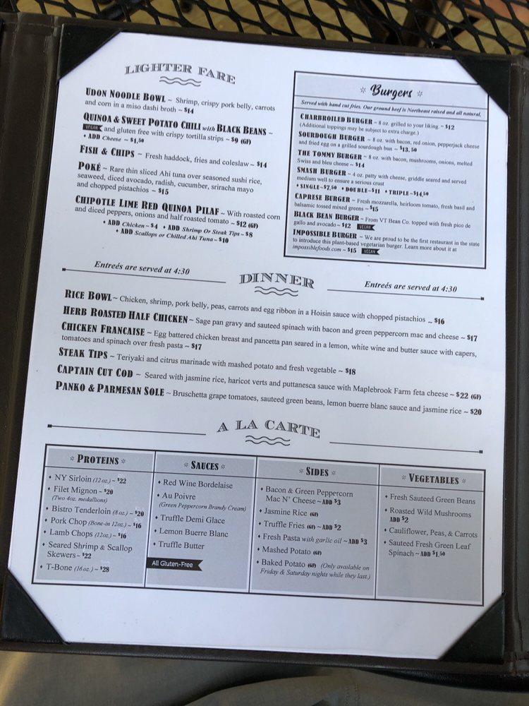 Menu at Covered Bridge Farm Table restaurant, Campton