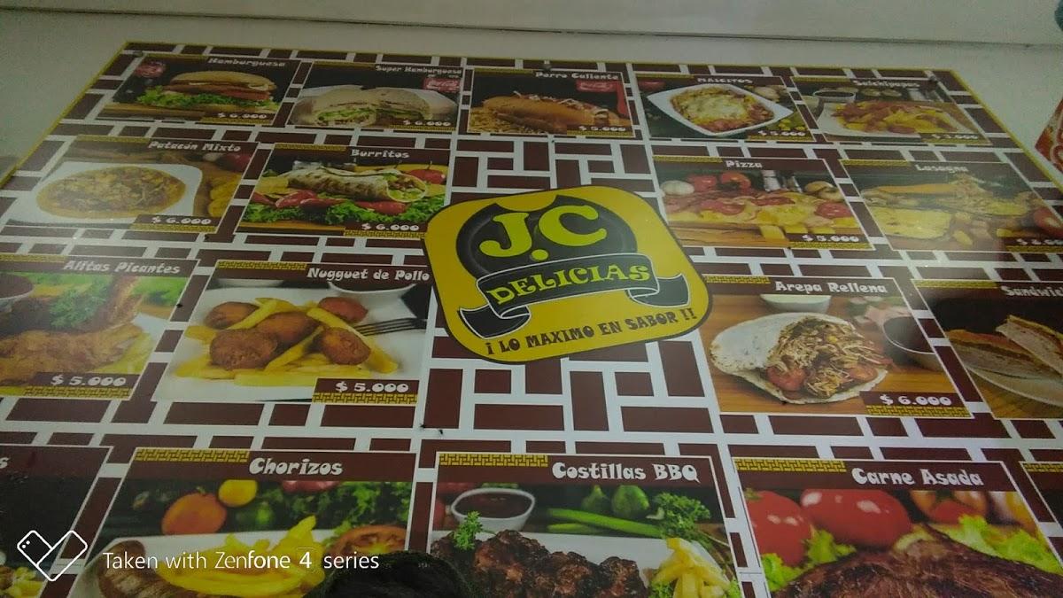 Menu at J.C Delicias restaurant, El Santuario