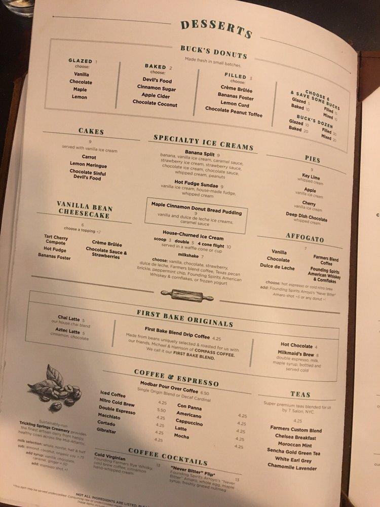 Menu at Founding Farmers Reston Station restaurant, Reston