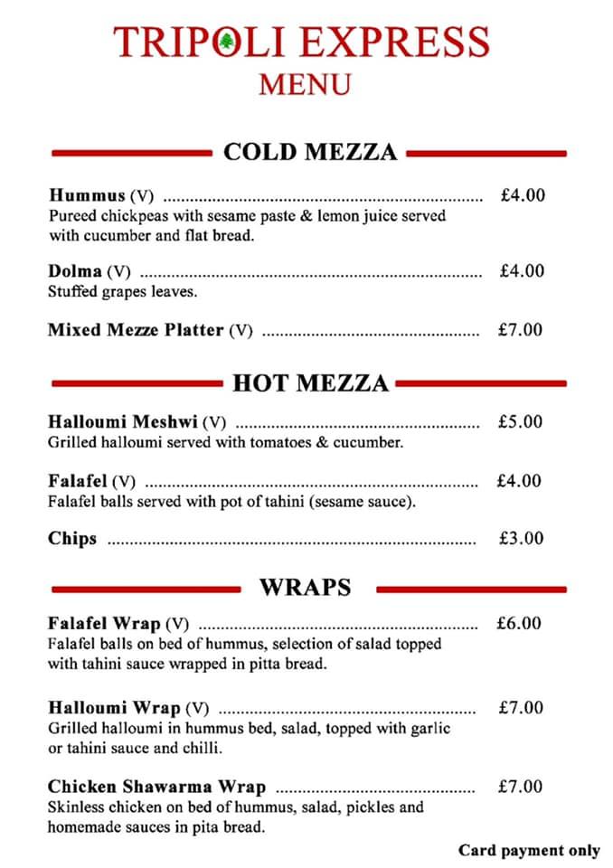 Menu at The Garibaldi pub & bar, Wooburn Green, Hedsor Rd