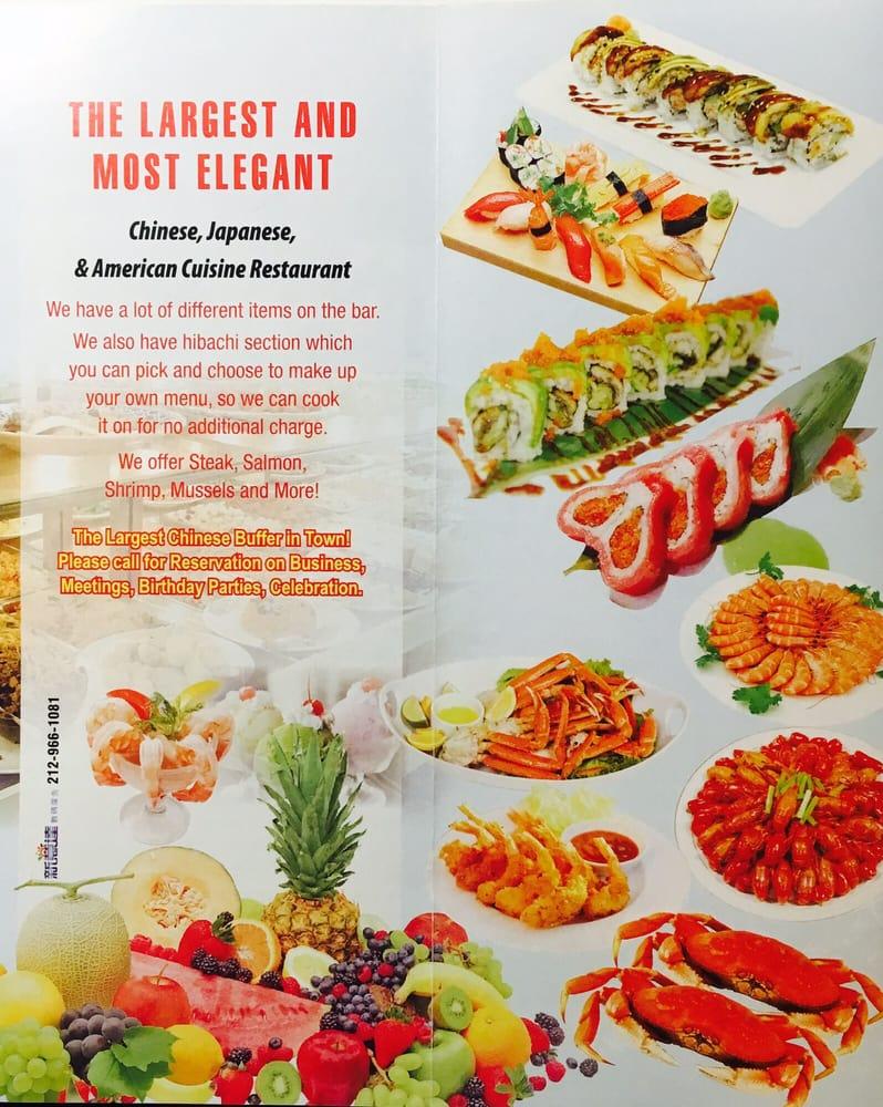 Menu at Ocean Star Super Buffet restaurant, Houma, W Park Ave