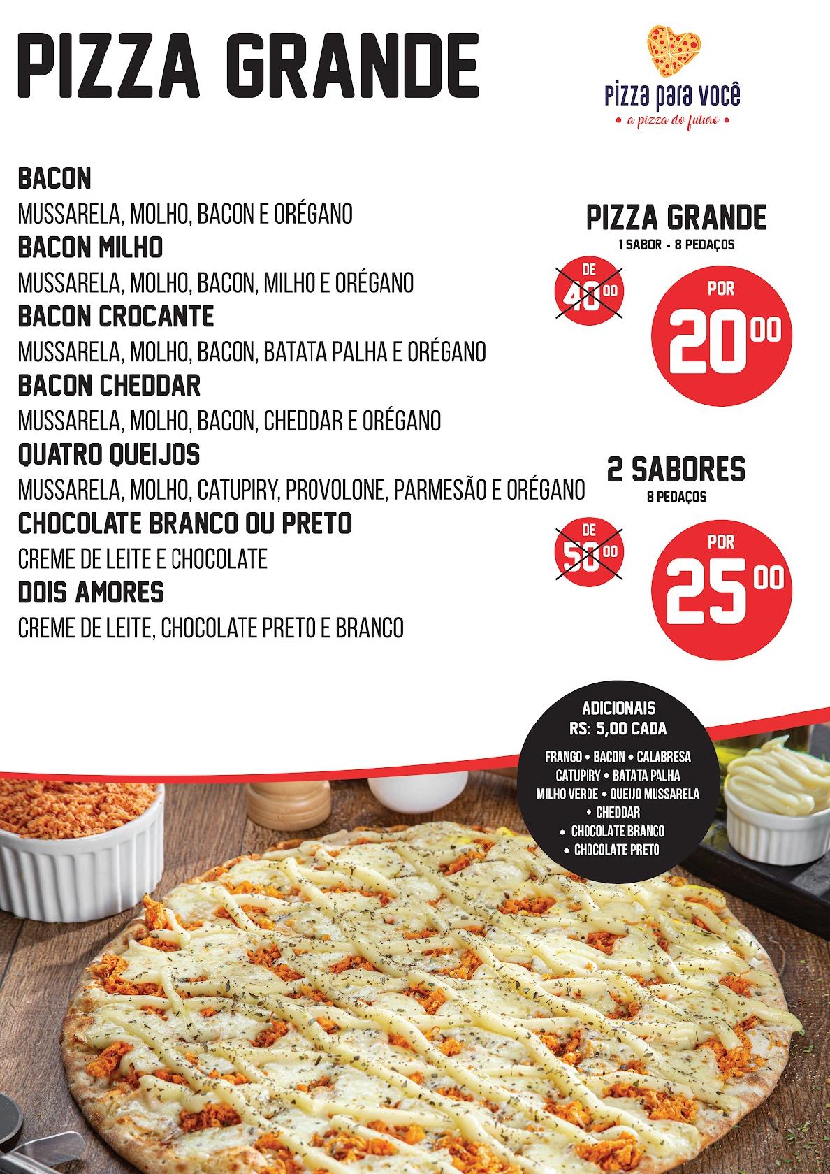 Pizza Para Você - Paranaguá, Paranaguá - Menu do restaurante, preços e ...