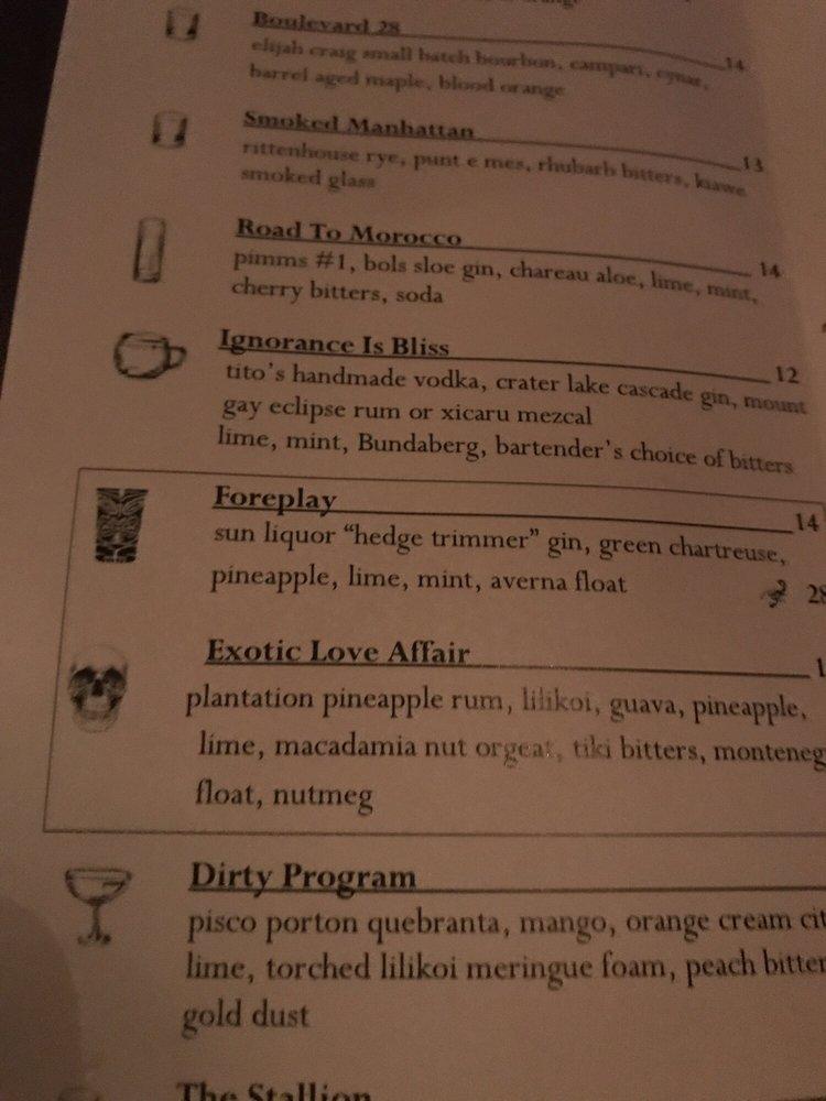 Menu at Gaslamp pub & bar, Kailua