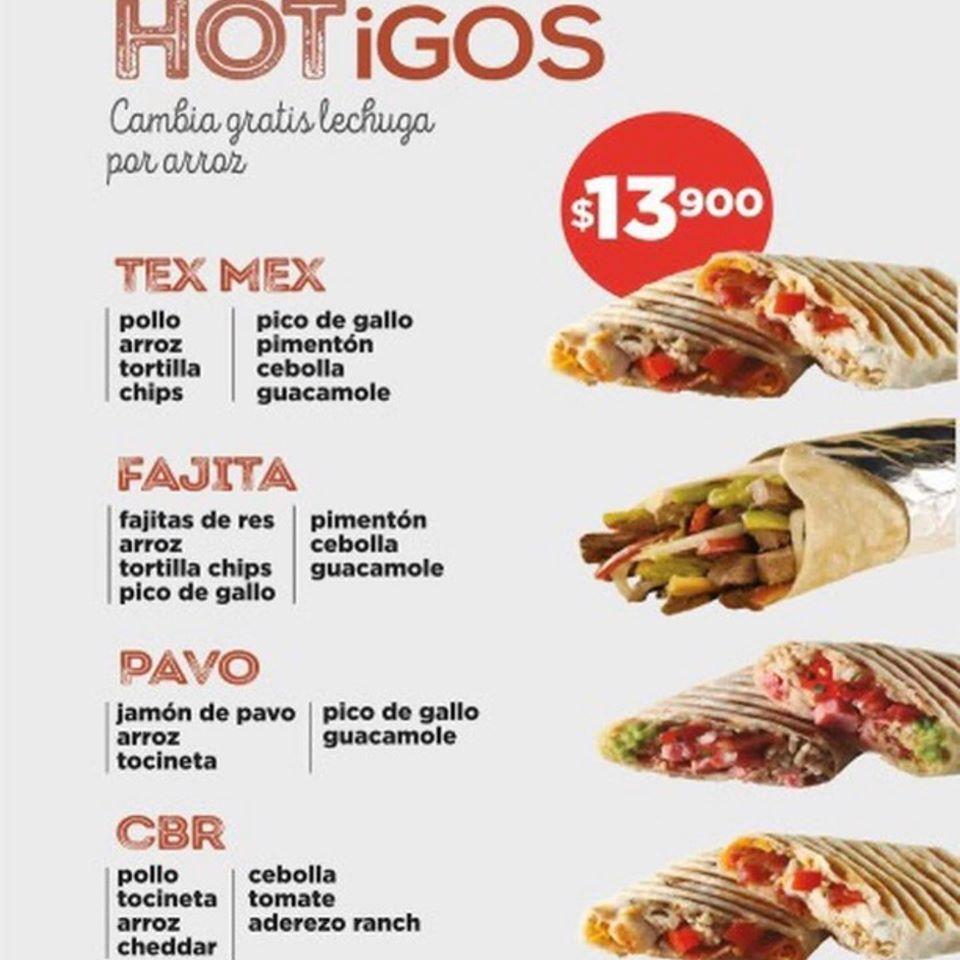 Carta del restaurante Go Green, Santa Marta