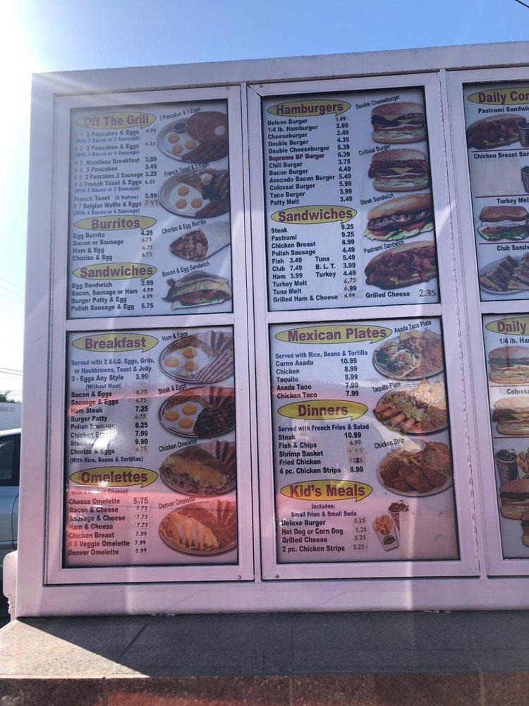 Menu at Burger Palace restaurant, Los Angeles, S Western Ave