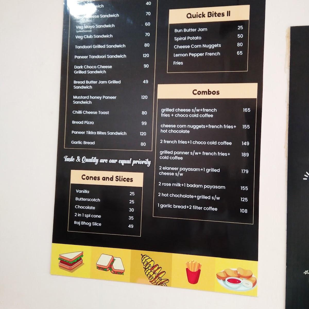 Menu at COFFEE CRUSH CAFE', Chennai