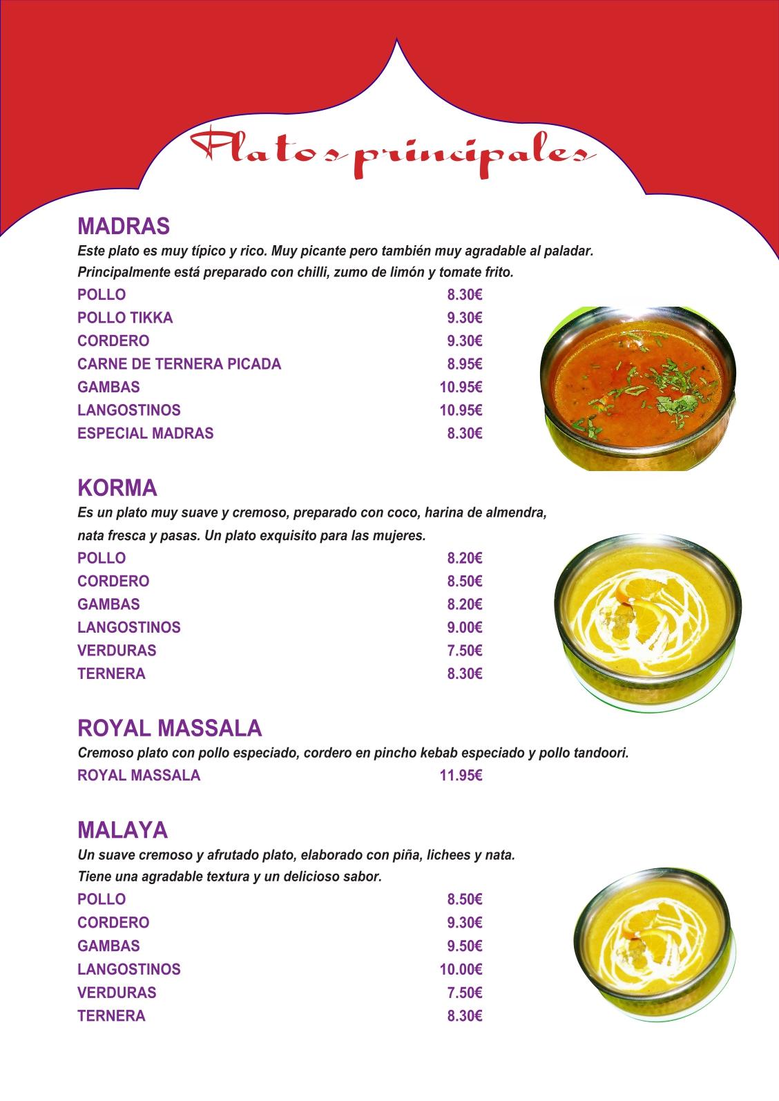 Menu at New Delhi Albox restaurant, Albox
