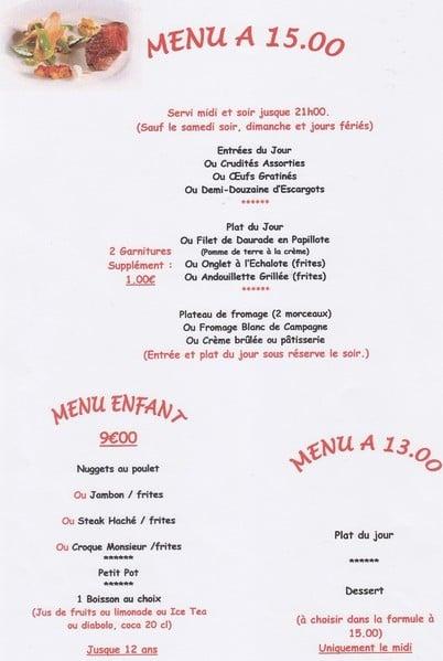 Menu au Restaurant Le Vulcano, Châlons-en-Champagne