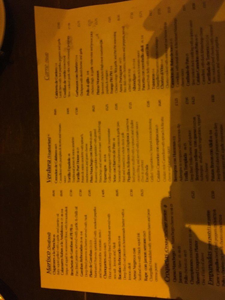 Menu at The Port House pub & bar, London