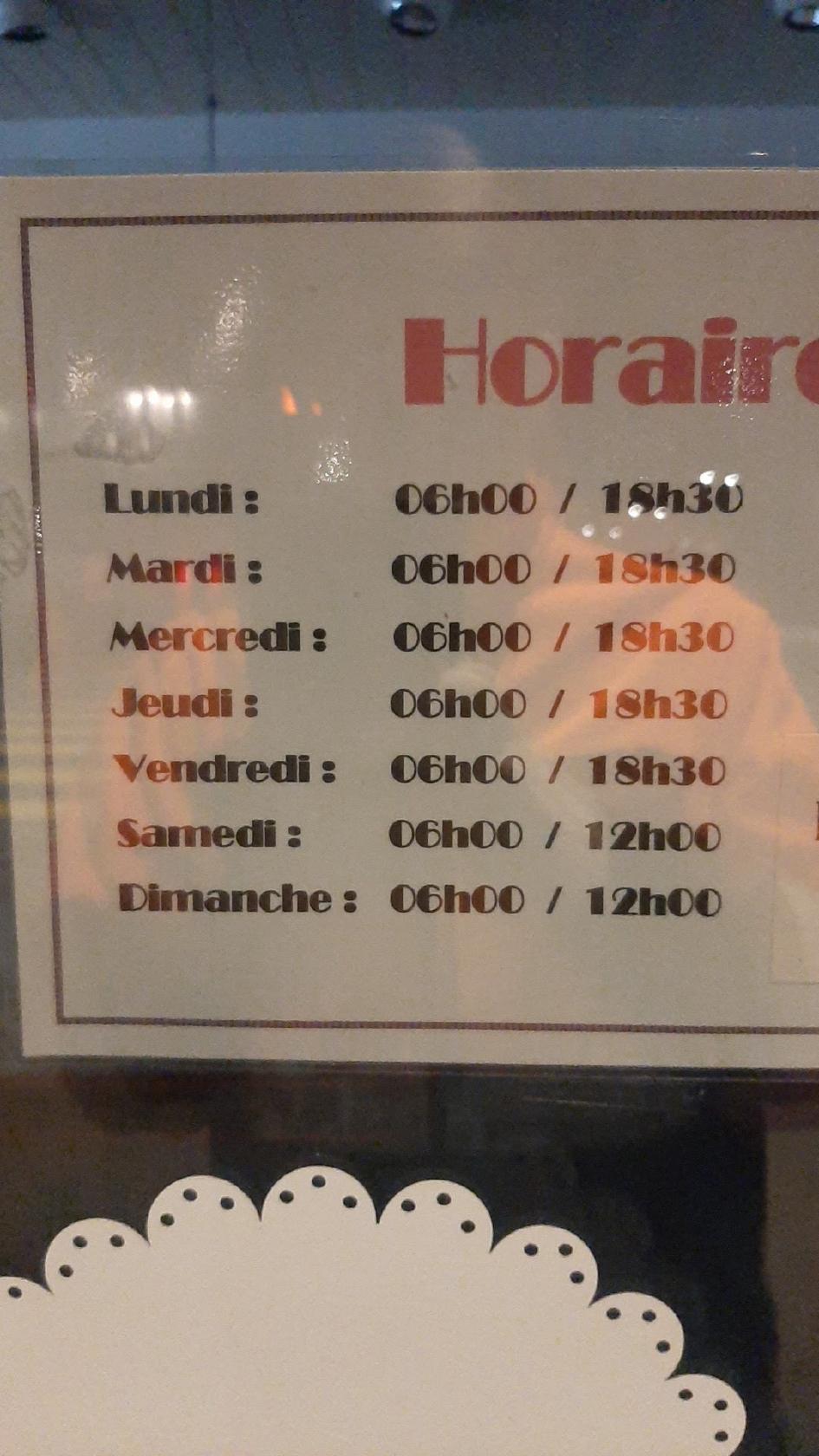 Menu da La Gourmandine (Crousti Grain), Saint-Maurice