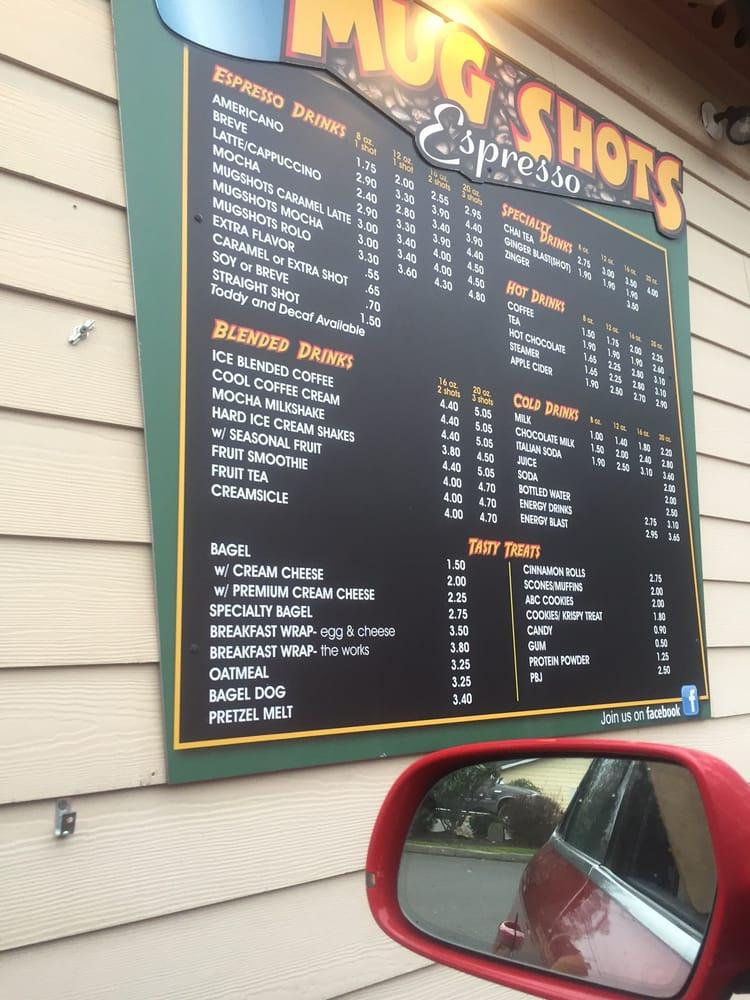 Menu at Mugshots Espresso, Ferndale