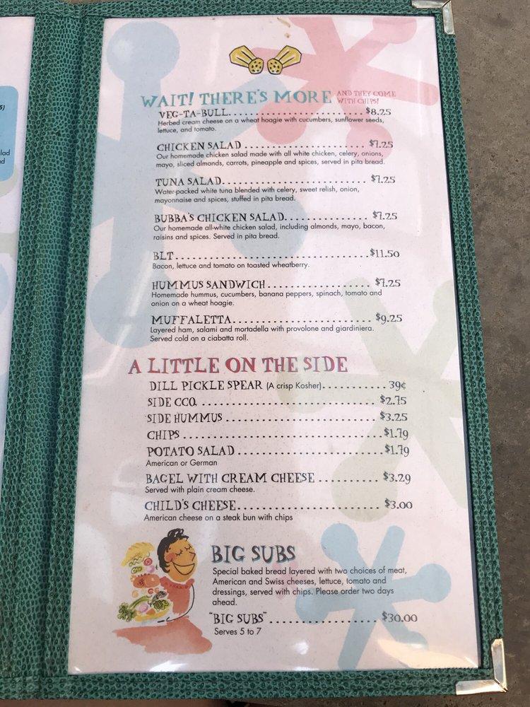 Menu at Rock-A Belly Bar & Deli, Manhattan