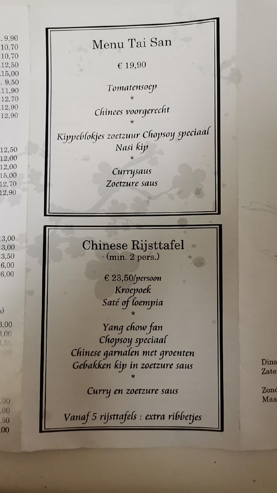 Carta de Tai-San, Zandhoven