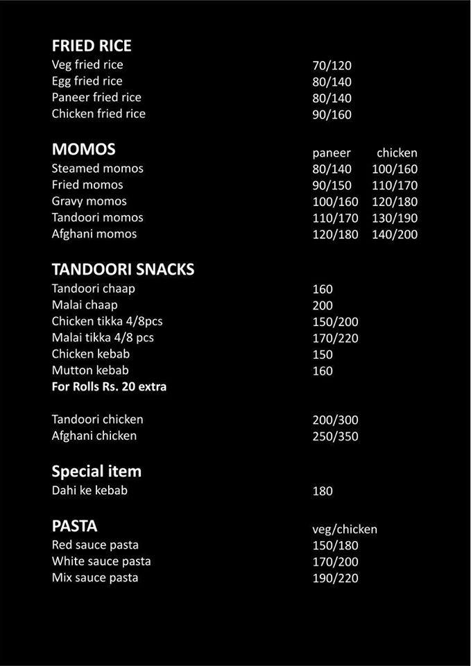 Menu at Cravings Club, New Delhi, 47 A