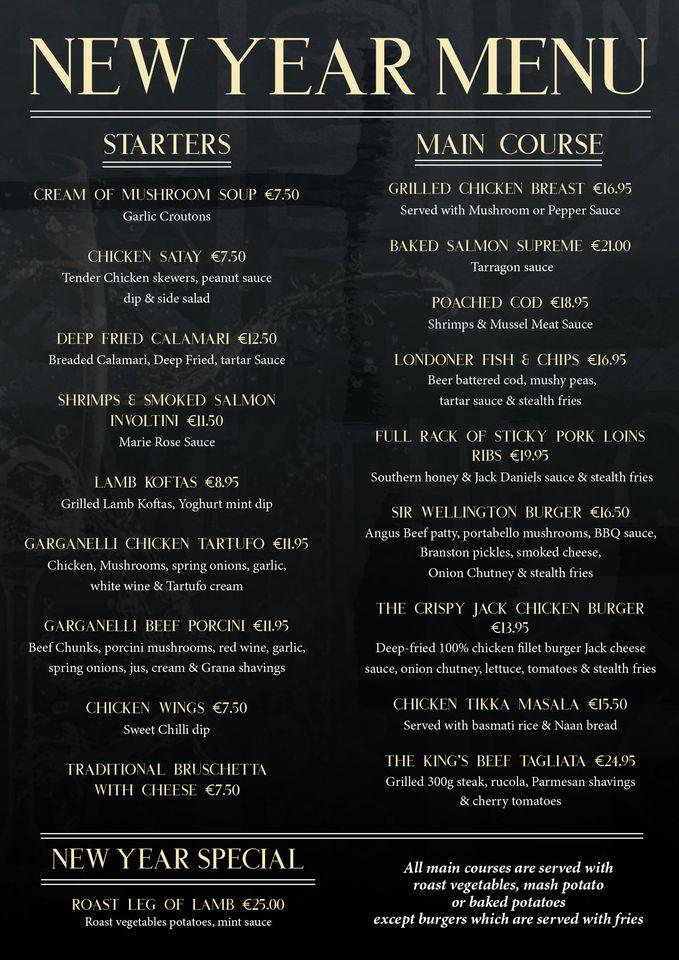 Menu at The Londoner Pub Smart City, Kalkara