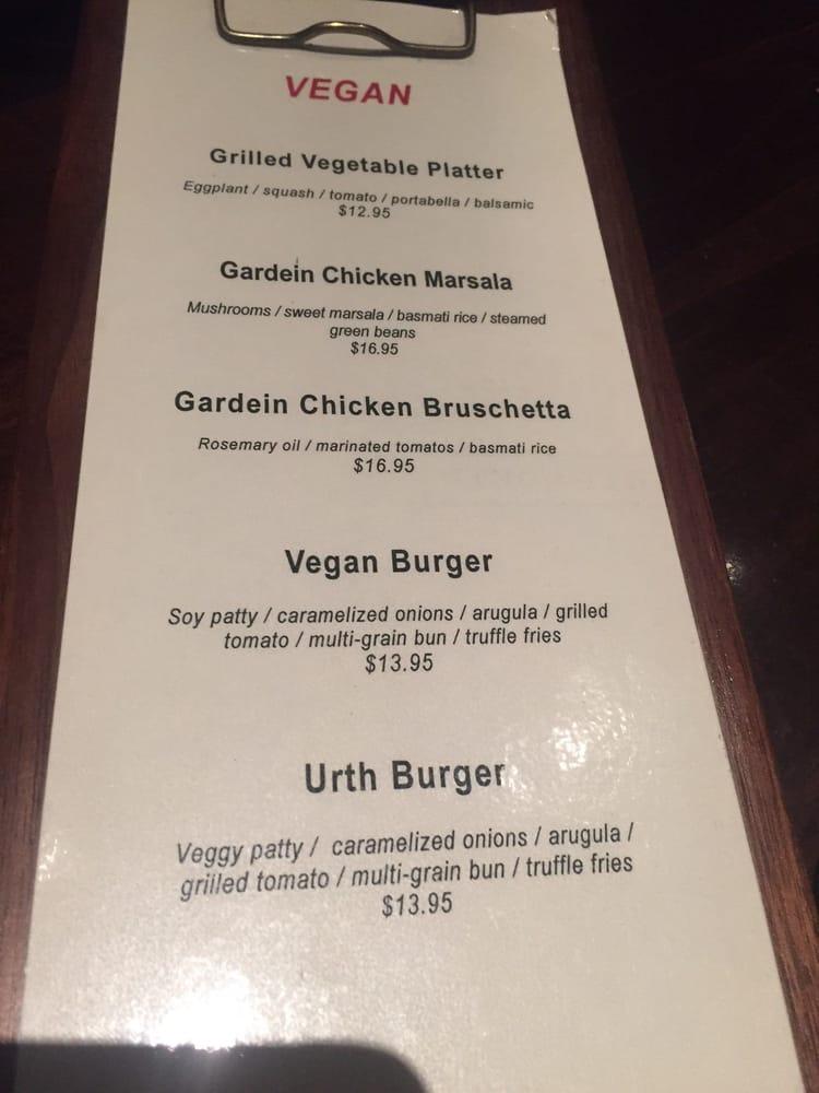 Menu at Triple George Grill steakhouse, Las Vegas