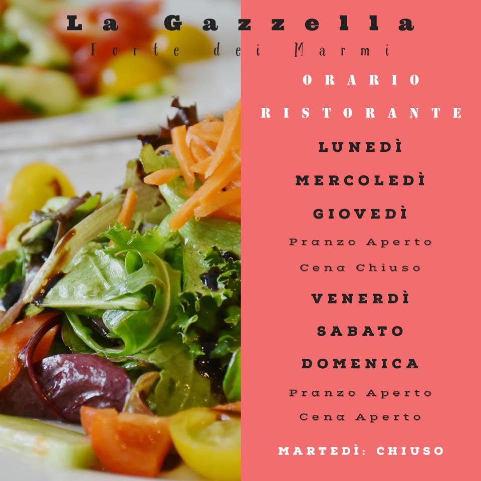 Menu da Bar Trattoria La Gazzella, Forte dei Marmi