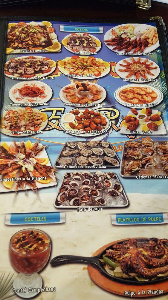Menu at Mariscos El Rey 2 restaurant, Aurora, E Iliff Ave