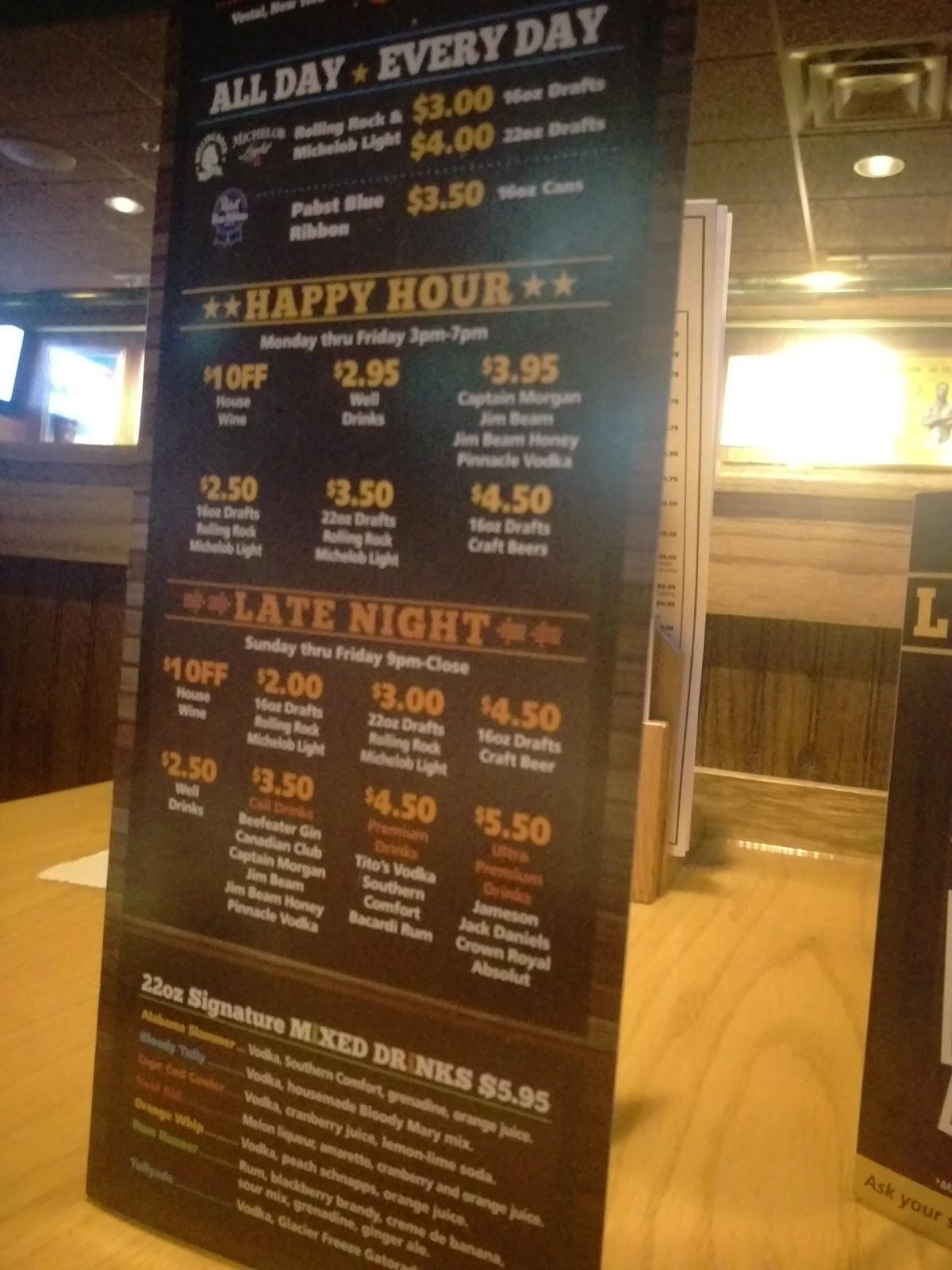 Menu at Tully's Good Times Vestal pub & bar, Binghamton
