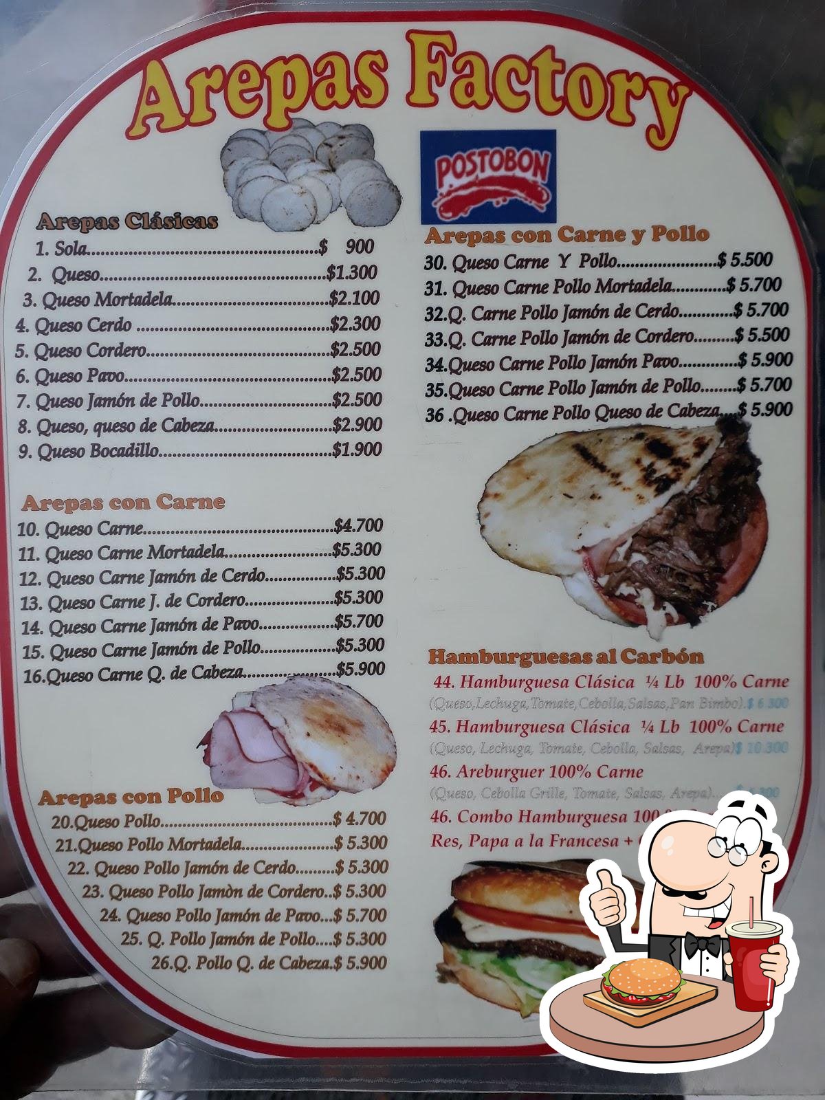 Arepas Factory, Bogotá - Menú del restaurante, precios y reseñas
