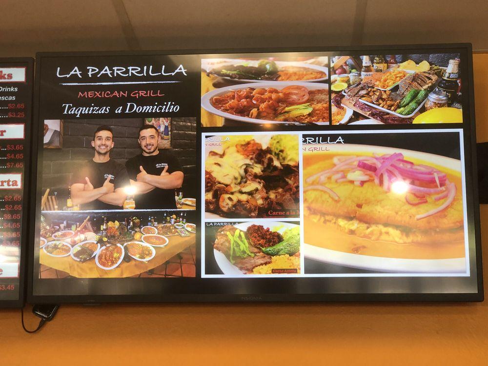 Menu at La Parrilla Taqueria restaurant, Atascadero