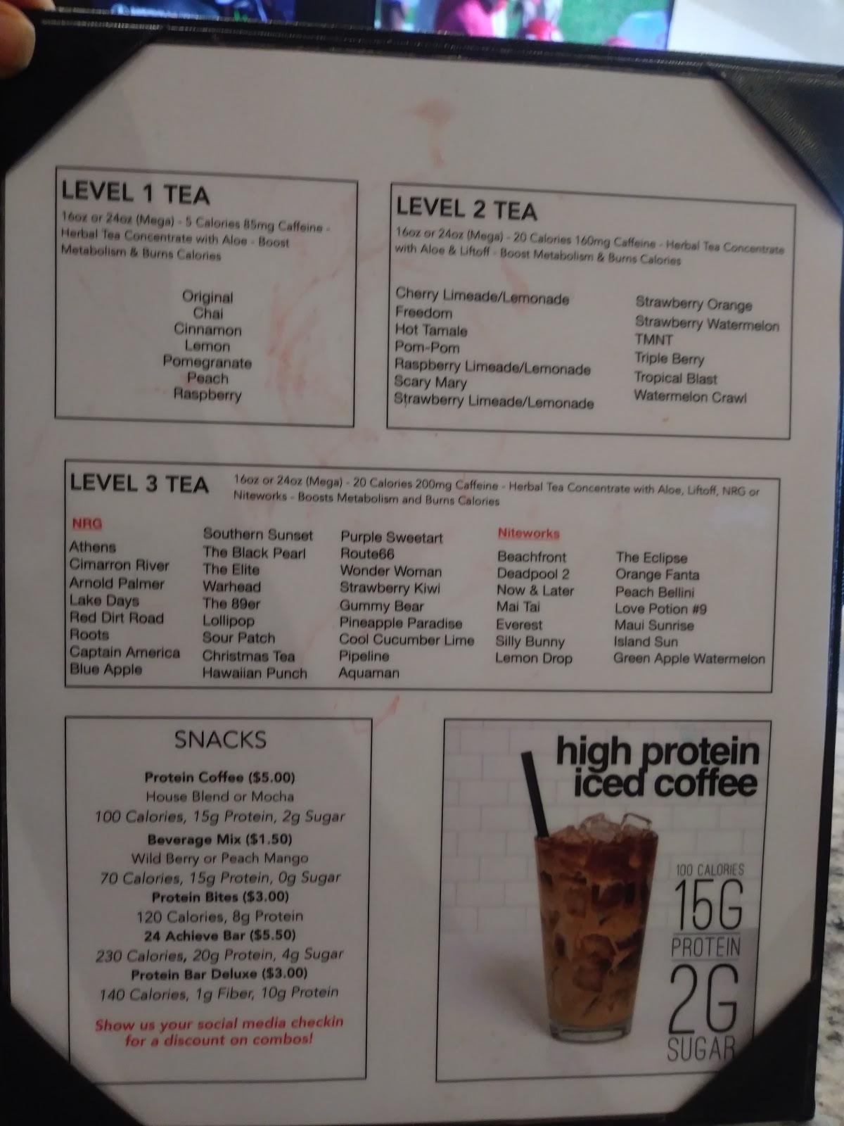 Menu at (Herbalife) Summit Nutrition pub & bar, Edmond