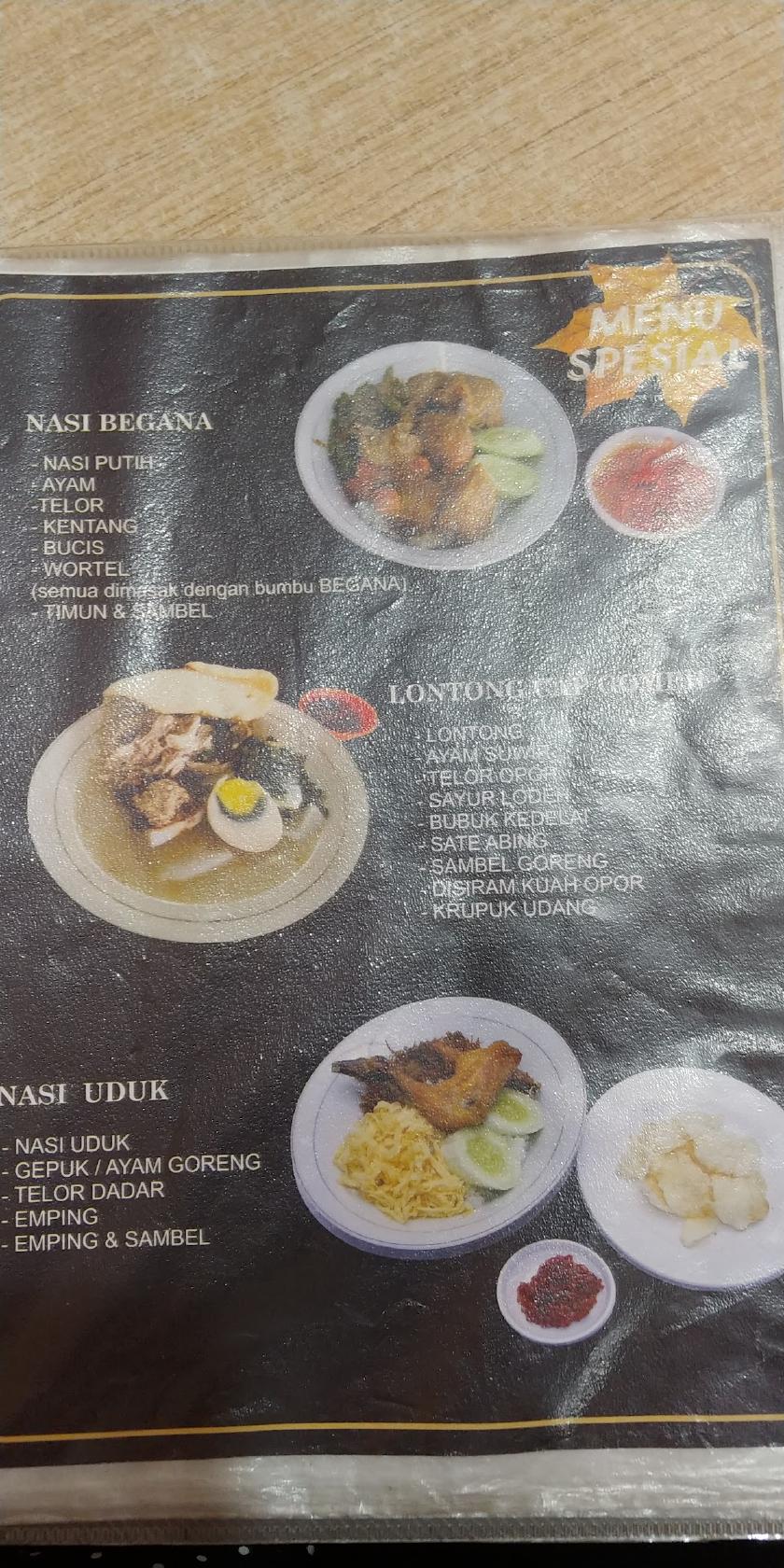 Menu at Tungku Semarang Restaurant, Bandung