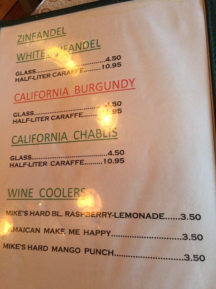 Menu at Edelweiss German Restaurant, Greenville