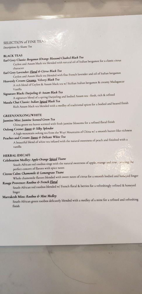 Menu at Morning Lavender Boutique & Cafe, Tustin