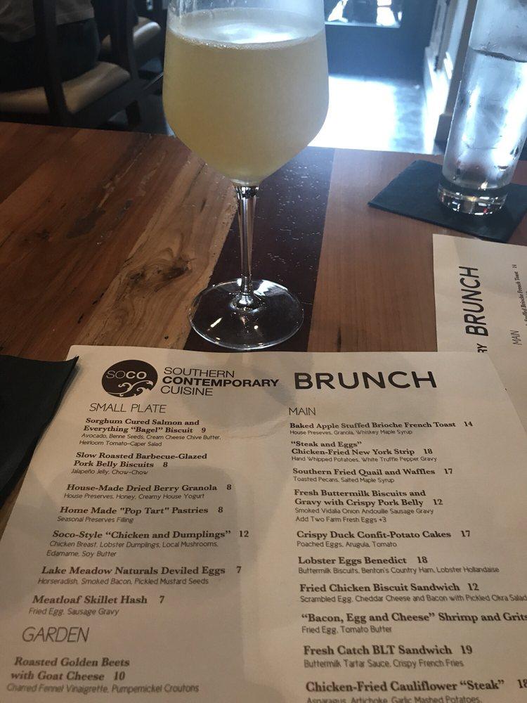 Menu at Soco Restaurant, Orlando